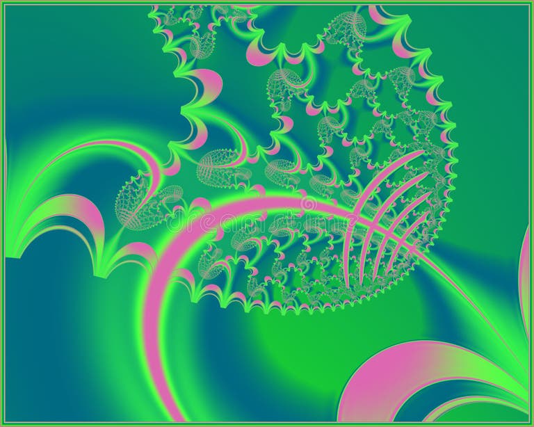 Computer Graphics. Fractal Texture Stock Illustration - Illustration of ...