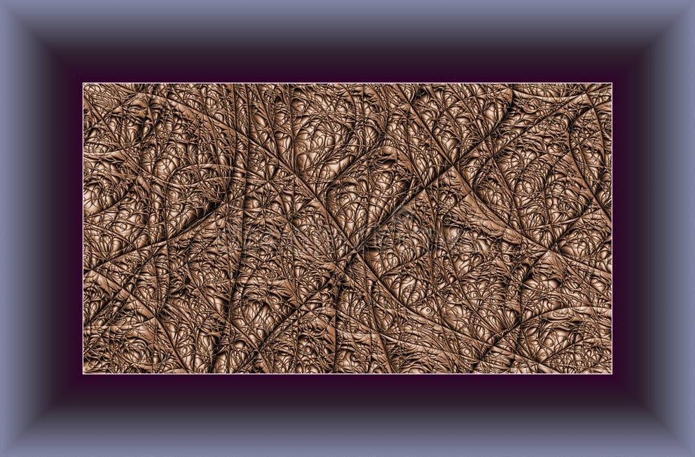 Computer Graphics. Fractal Texture in Frame Stock Illustration ...