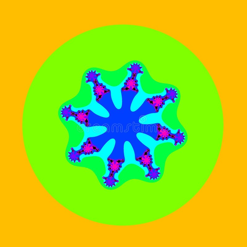 Computer Graphics Image Of The Fractal Behaviour Of A Mathematical