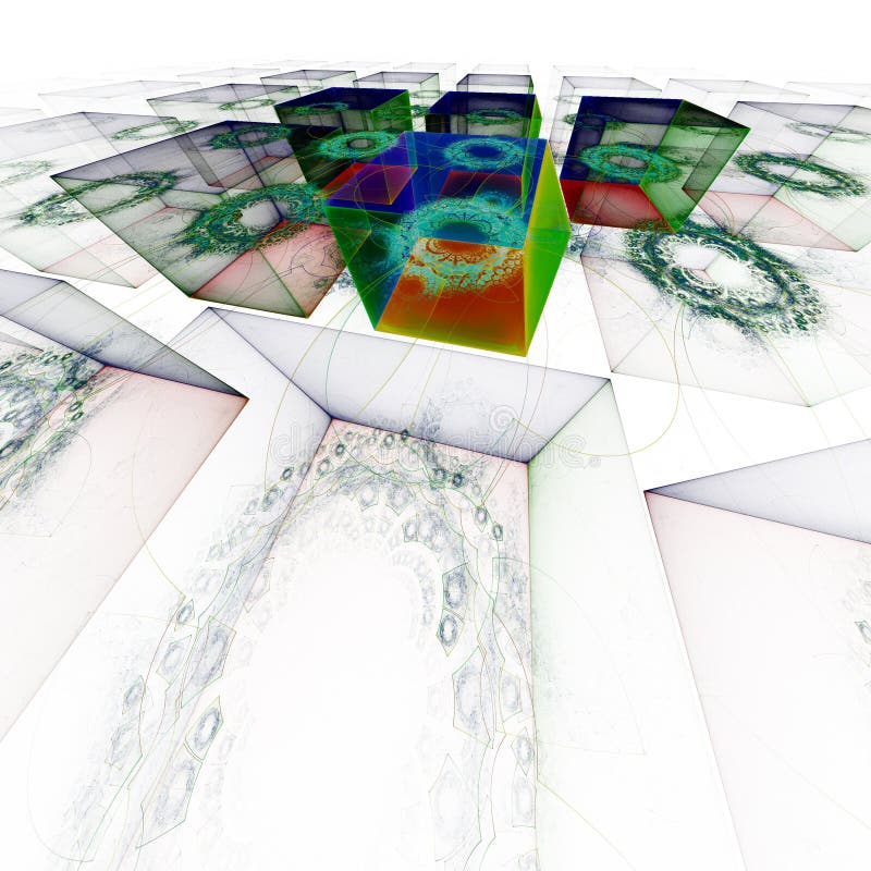 Computer Graphics: Magic Cubes Stock Illustration - Illustration of ...