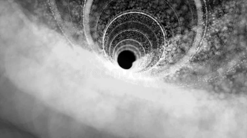 Computer Graphics Movement Inside a Pipe that Grows in a Spiral. the ...
