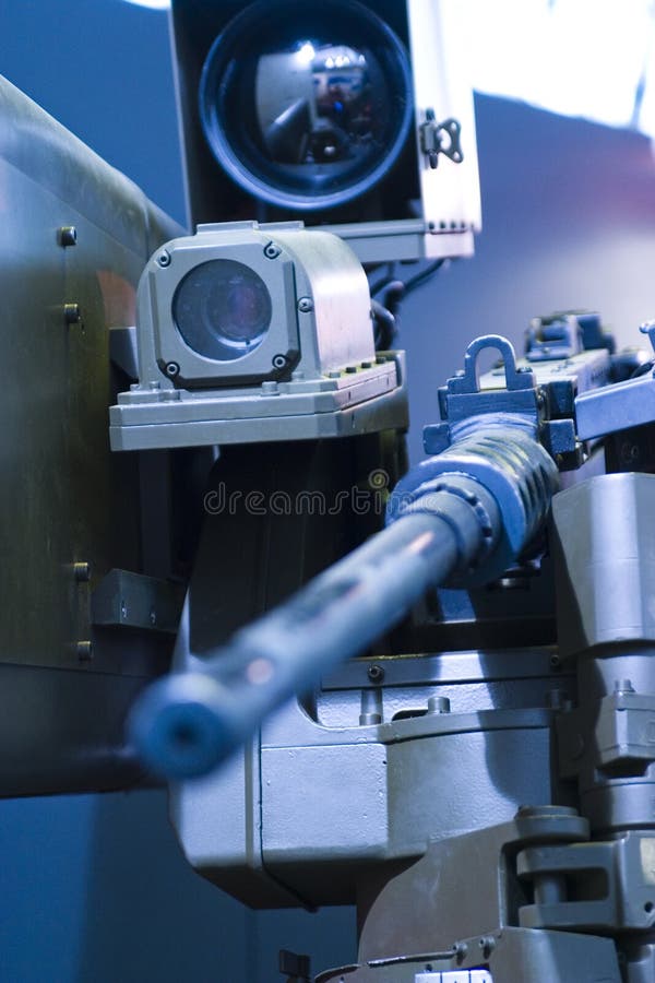 Computer-guided Machine Gun Stock Image - Image of equipment ...