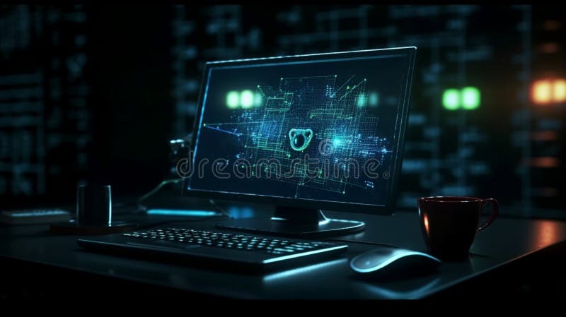 Computer Hack Warning Concept Of Attacking Generative Ai Stock Illustration Illustration Of