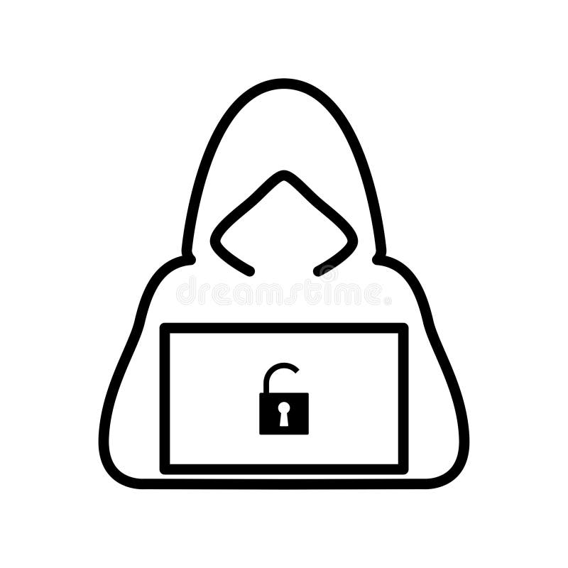Computer Hacker with Laptop Icon Stock Vector - Illustration of fight ... Computer Hacker with Laptop Icon Stock Vector - Illustration of fight ...