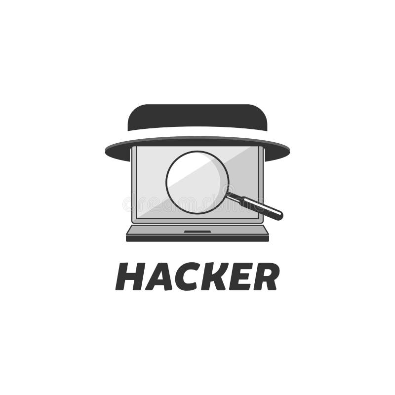 Hacker logo design stock vector. Illustration of intruder - 140759152