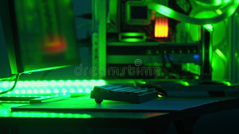 Computer Hacker Puts on Headphones and Begins To Hack into a System ...