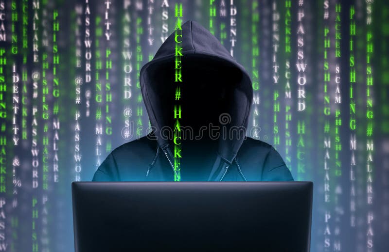 Computer Hacker Stealing Data from the Internet Stock Photo - Image of hoodies, office: 139442002