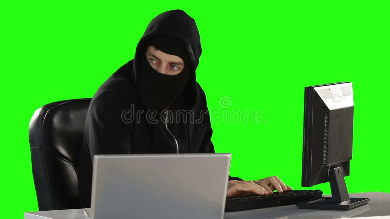 Computer Hacker Using Computers Stock Footage - Video of 1080p, chroma ...