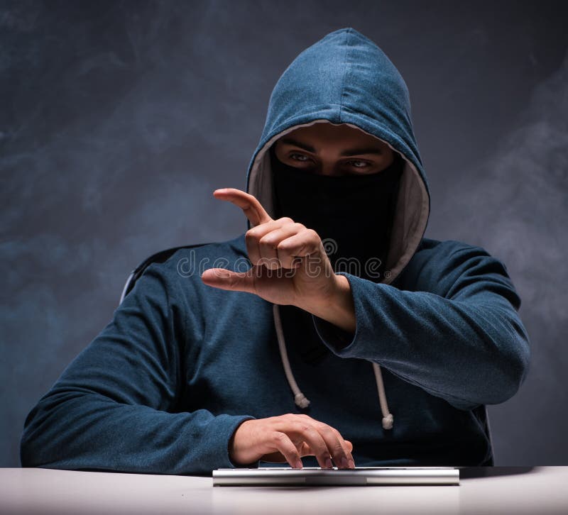 Computer Hacker Working in Dark Room Stock Photo - Image of cyber ... Computer Hacker Working in Dark Room Stock Photo - Image of cyber ...