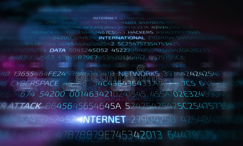 Computer hacking concept stock illustration. Illustration of cyberspace ...
