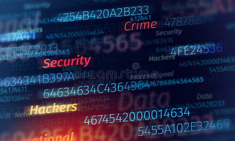 Computer hacking concept stock illustration. Illustration of concept ...