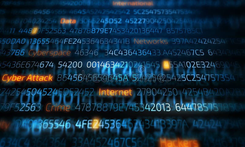 Computer hacking concept stock illustration. Illustration of concept ...