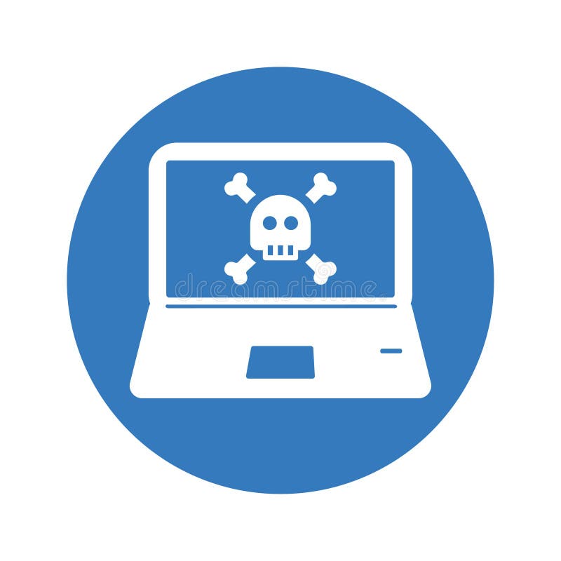 Computer Hacking, Threat, Virus Icon Stock Vector - Illustration of ...