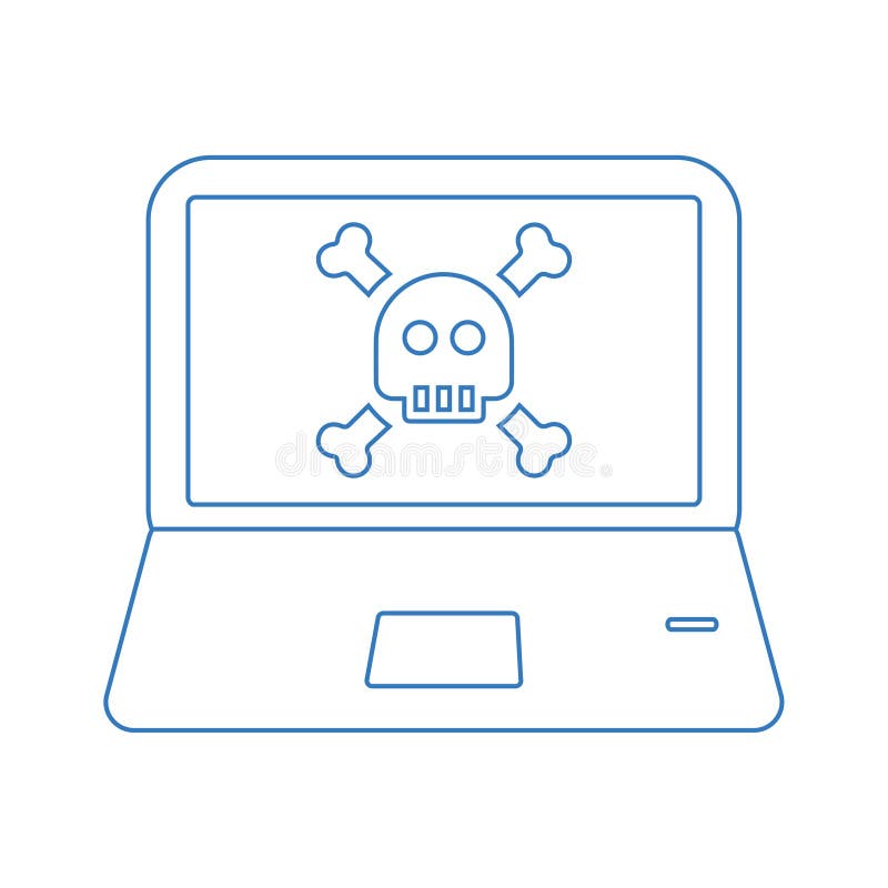 Computer Hacking, Threat, Virus Icon Stock Vector - Illustration of ...