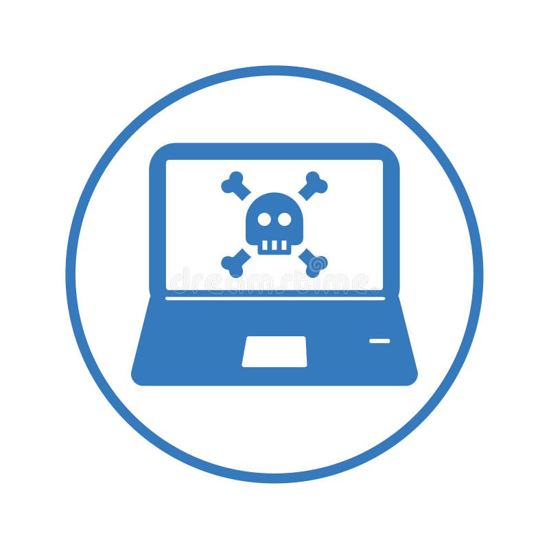 Computer Hacking, Threat, Virus Icon Stock Vector - Illustration of ...