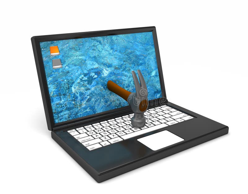 Hammer Computer Stock Illustrations – 8,973 Hammer Computer Stock ...