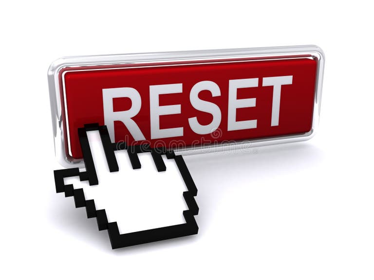 Computer Hand and Reset Button Stock Image - Image of touches, hand ...