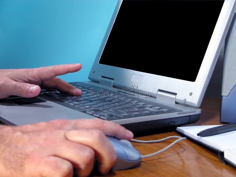 Computer hands stock image. Image of fingers, work, technology - 156005