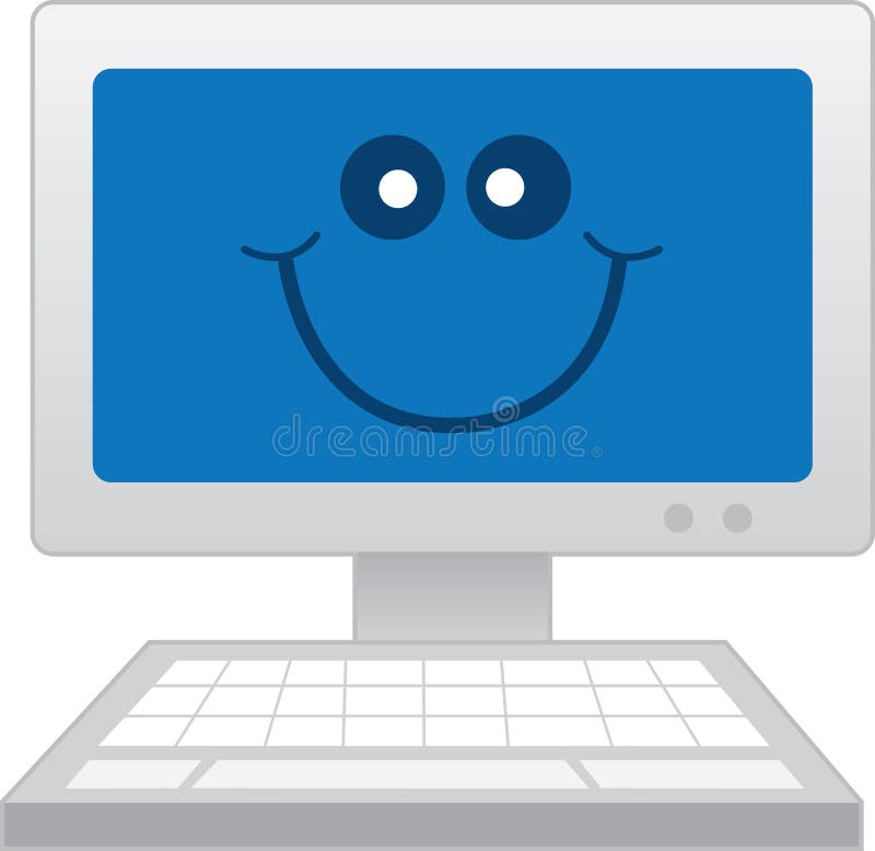 Clipart Happy Computer