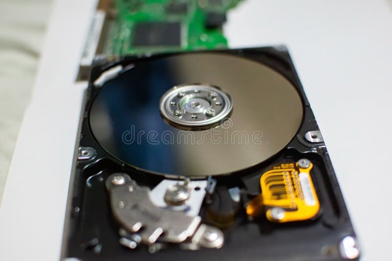 Computer Hard Disk Drive Internal Components Photograph Stock Image ...