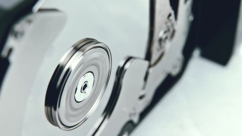 Computer Hard Disk Drive Macro View.Disassembled Hdd.Opened Hard Disk ...