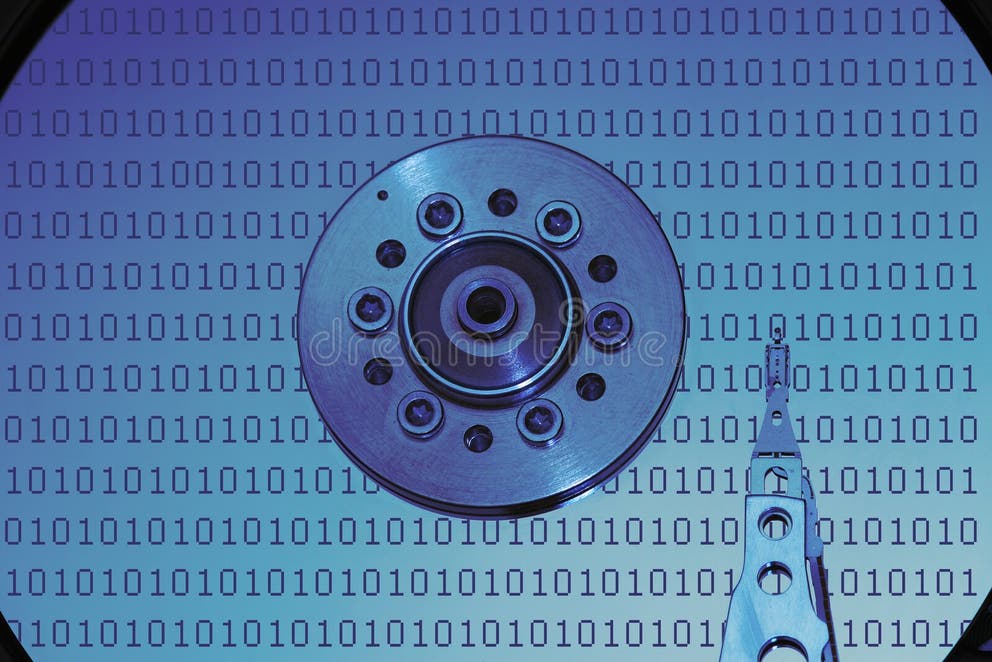 Computer Hard Disk Drive Platter Stock Image - Image of bytes, archive ...