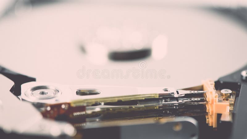 Vintage Computer Hard Disc Drive Hardware Stock Image - Image of ...