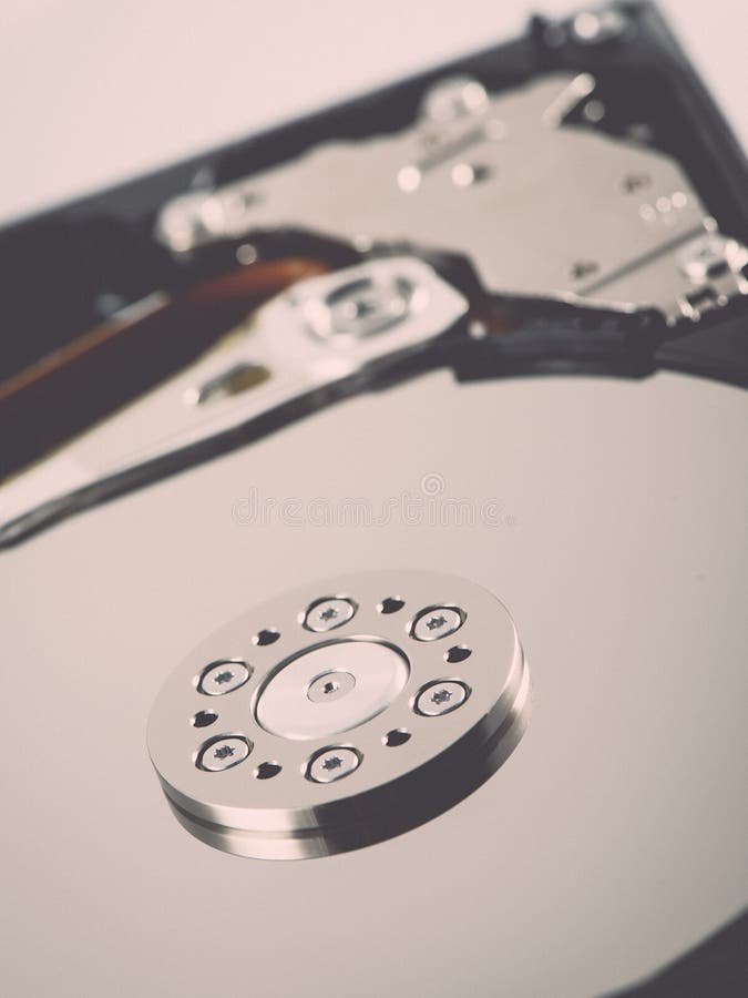 Computer Hard Disk Drive - Retro Vintage Effect Stock Image - Image of ...