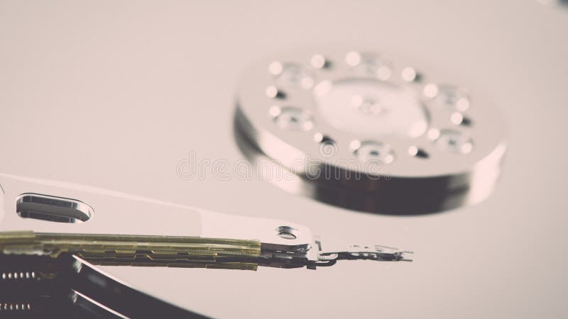 Computer Hard Disk Drive - Retro Vintage Effect Stock Image - Image of ...
