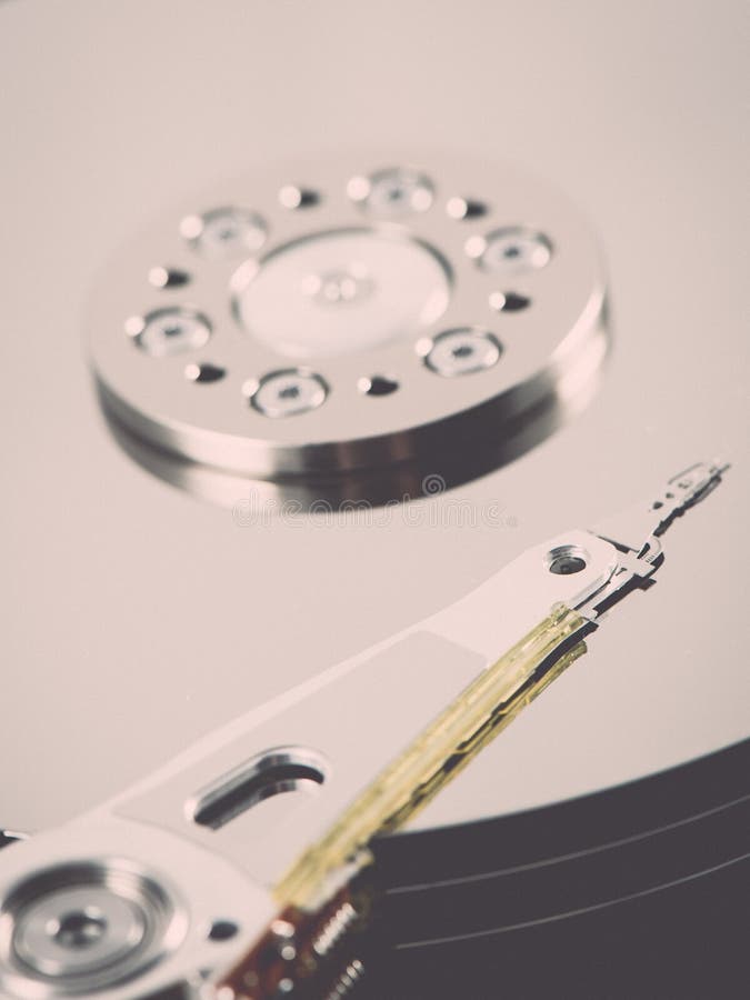 Computer Hard Disk Drive - Retro Vintage Effect Stock Image - Image of ...