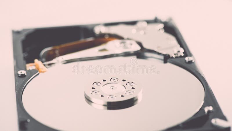 Computer Hard Disk Drive - Retro Vintage Effect Stock Image - Image of ...