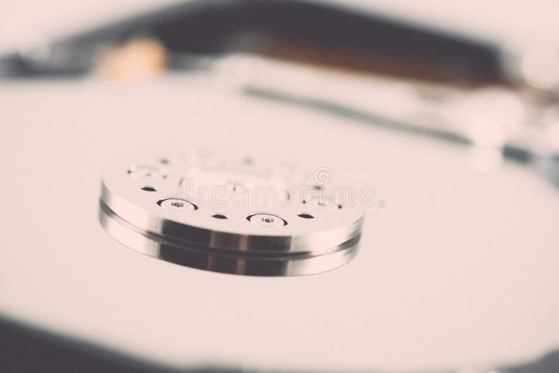 Vintage Computer Hard Disc Drive Hardware Stock Image - Image of ...