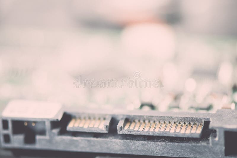 Computer Hard Disk Drive - Retro Vintage Effect Stock Image - Image of ...