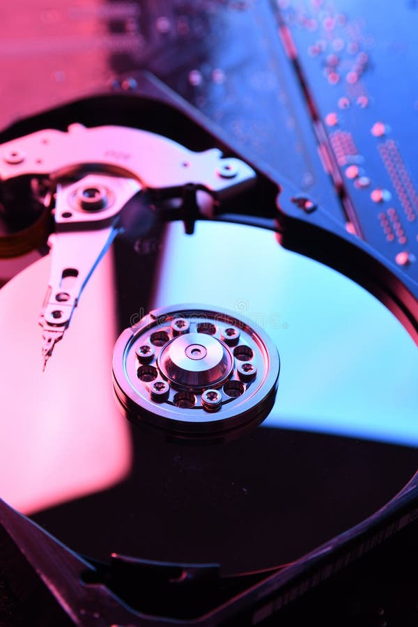 Computer Hard Disk Drives HDD , SSD On Circuit Board ,motherboard ...