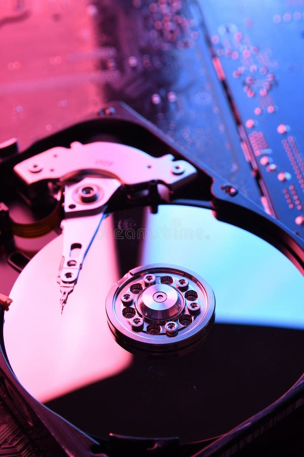 Computer Hard Disk Drives HDD , SSD on Circuit Board ,motherboard ...