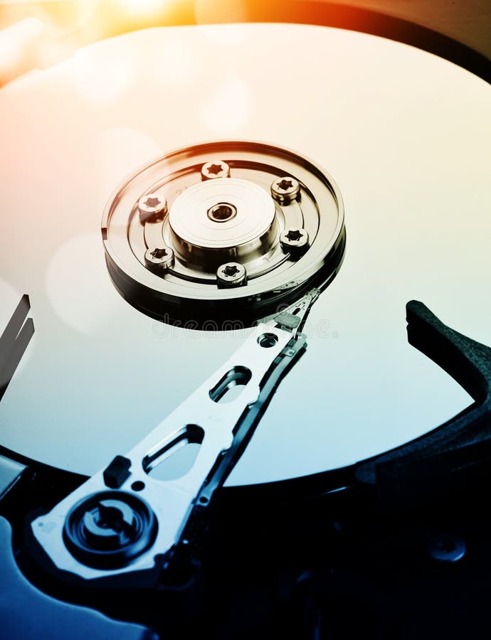 Computer hard disk (HDD) stock photo. Image of magnet - 52145136
