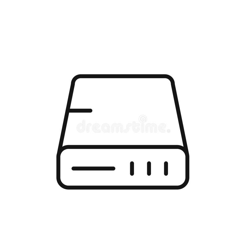 Computer Hard Disk Icon Perfect for Data Storage Solutions Stock ...