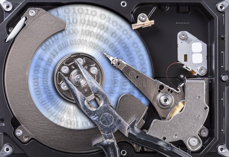 Computer Hard Disk and Tool Stock Photo - Image of security, disc: 91099924