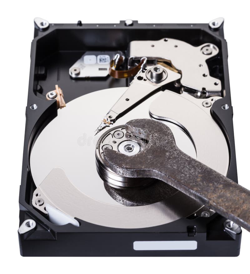 Computer Hard Disk and Tool Stock Photo - Image of computer, drive ...