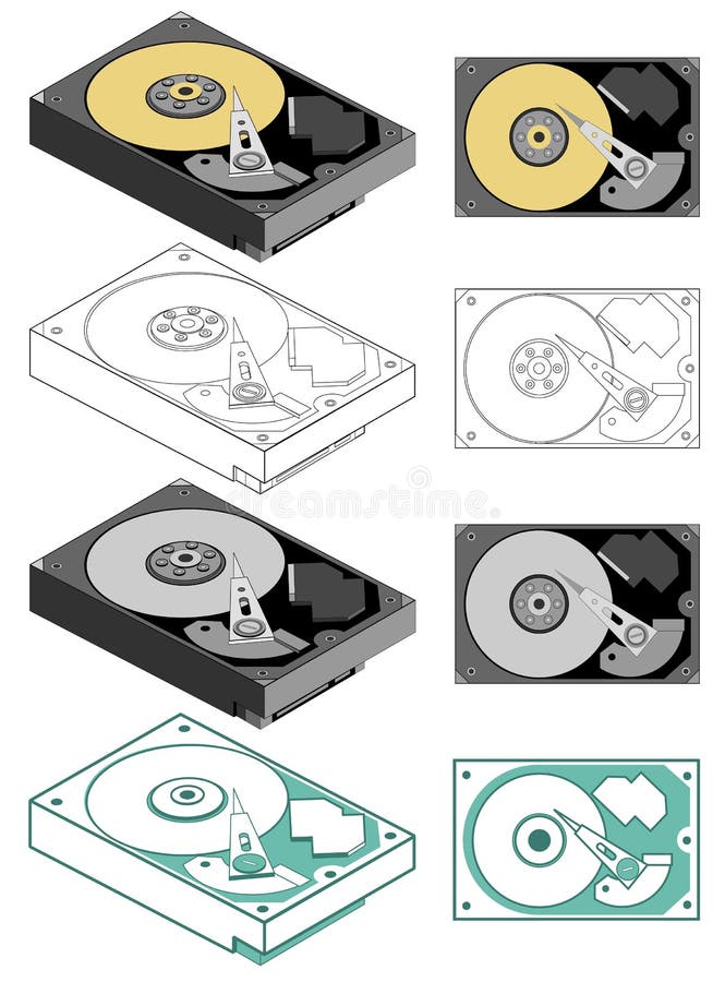 Hard Drive Gaming Pc Isometric Icon Vector Illustration Stock Vector ...