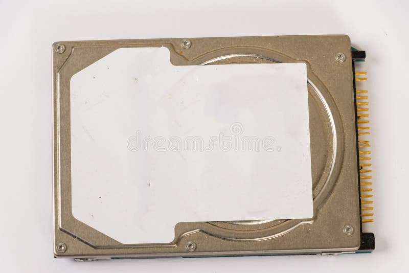 Computer Hard Drive with Blank Label Stock Image - Image of data ...