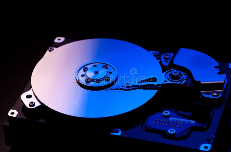 Computer hard drives stock image. Image of record, closeup - 83605955