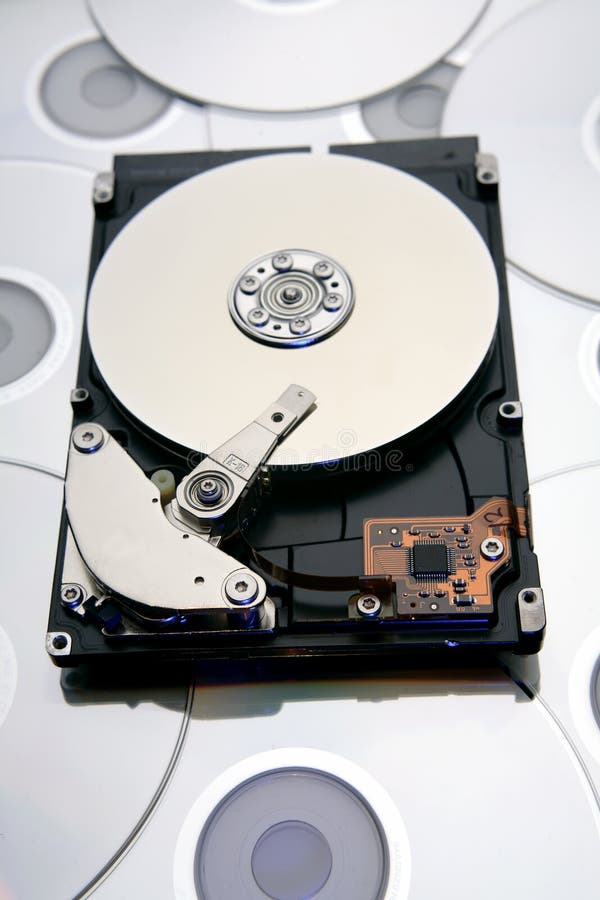 Computer Hard-drive on Discs Stock Image - Image of device, record: 2991509