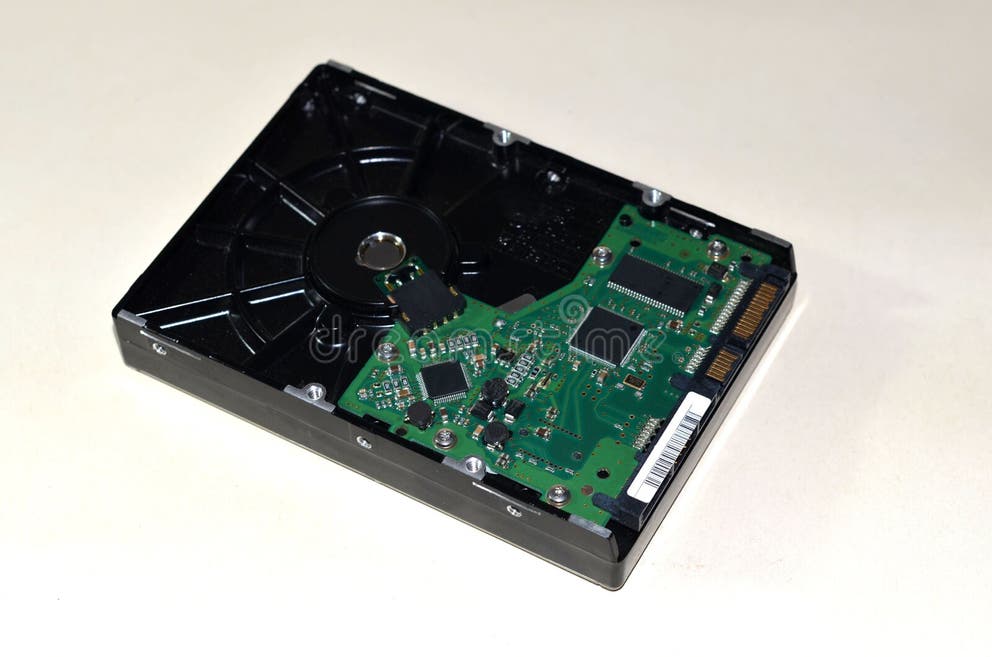 Computer hard drive HDD stock image. Image of equipment - 144055259