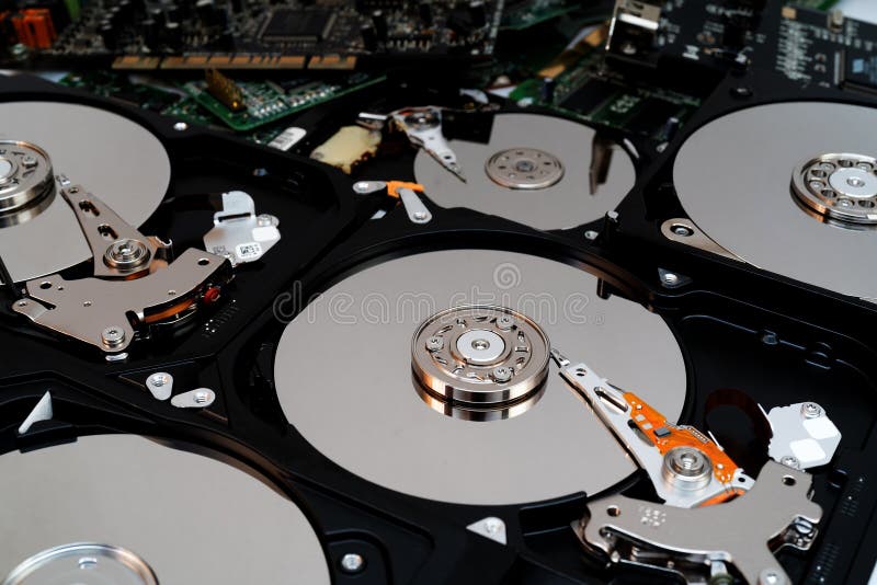 Computer Hard Drive. Repair of Electronic Devices Stock Image - Image ...