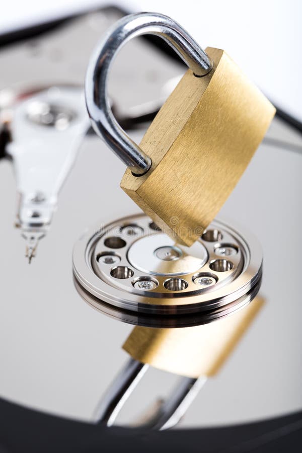 Computer Hard Drive Security Stock Photo - Image of disk, hard: 135385840