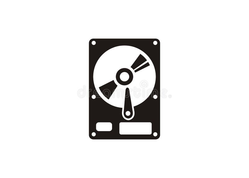 Computer Hardisk. Simple Colored Flat Illustration Stock Vector ...