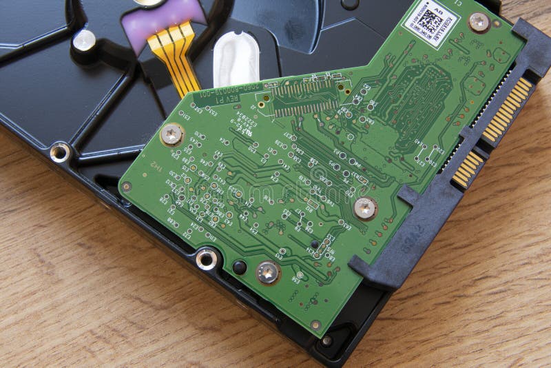 Computer Hard Drive, Socket Detail Stock Image - Image of closeup ...