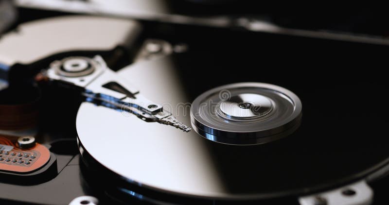Computer Hard Drive Spinning Stock Video - Video of open, spinning ...