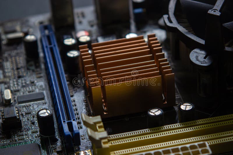 Computer Hardware Close-up. Technology and Innovation Concept Stock ...